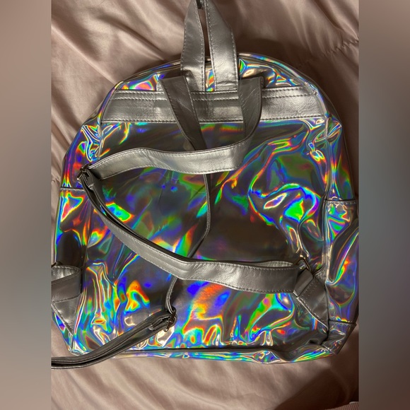 Bags | Holographic Backpack | Poshmark